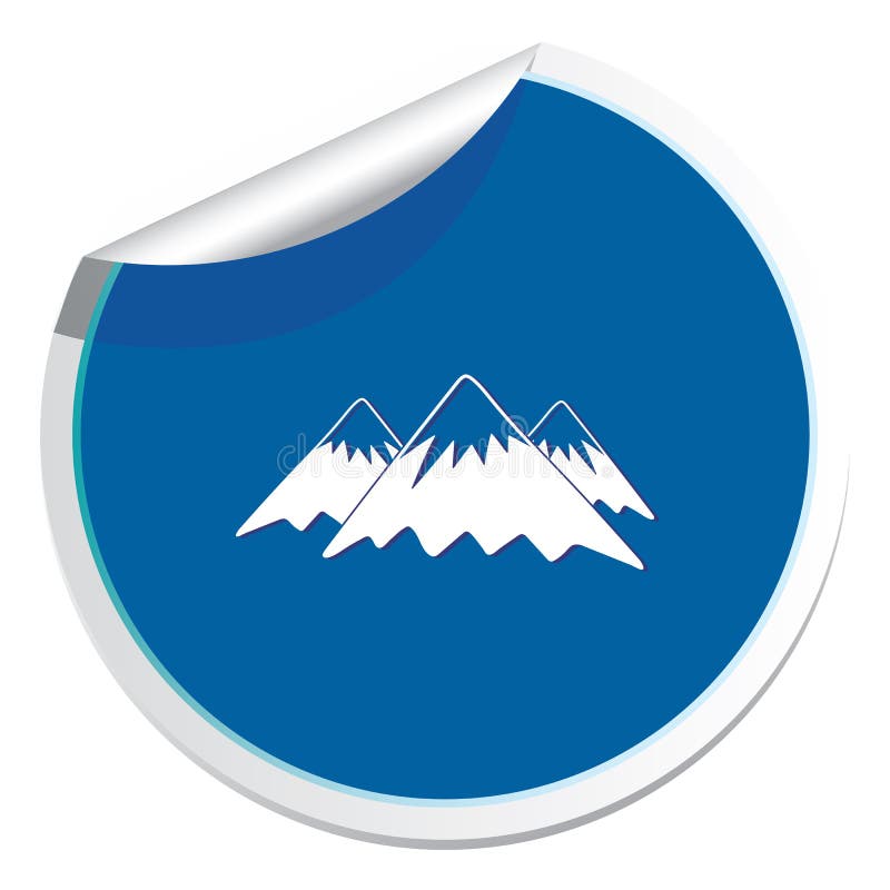 Bergpictogram Vector Conceptenillustratie Vector Illustratie ...