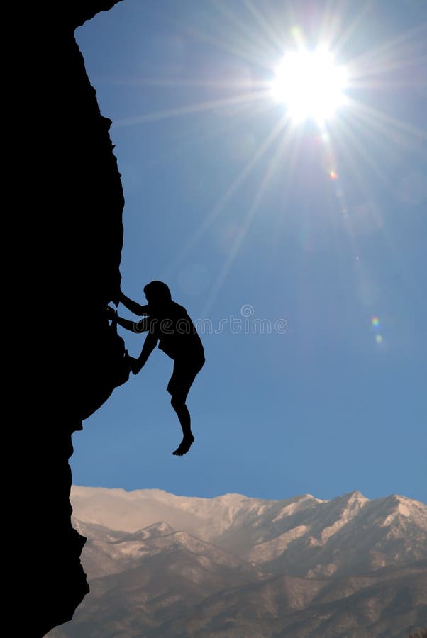 Bergsteiger stock abbildung. Illustration von sport, anstieg - 72177373