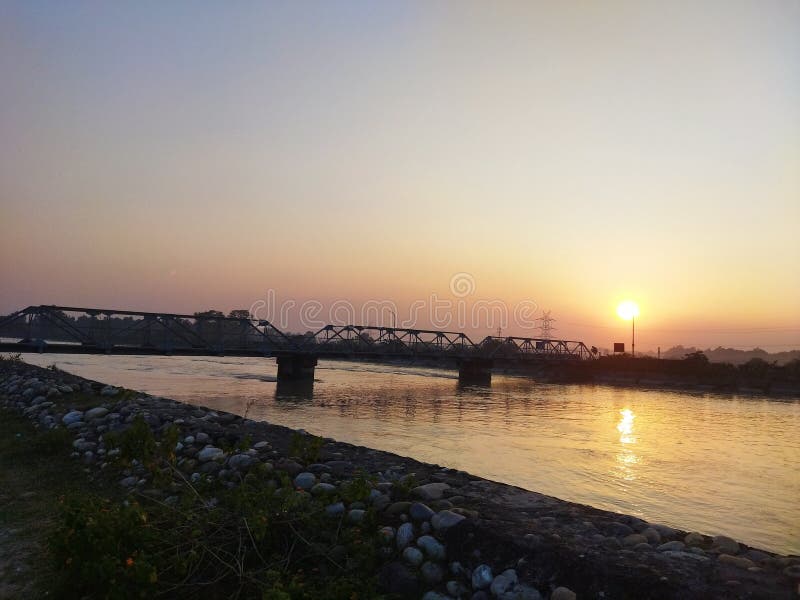 Berich and Watar Sunset Beautiful View Stock Image - Image of view ...