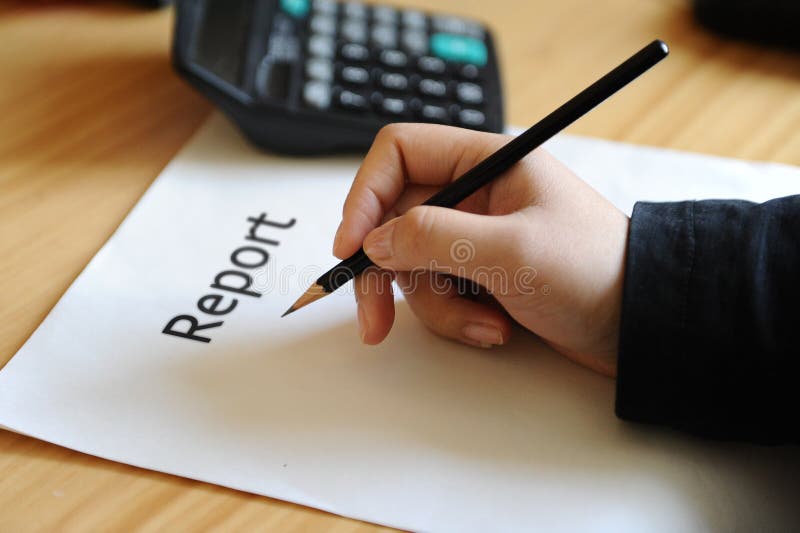 Berichten Sie schreiben stockbild. Bild von vertrag, konzepte - 17464417