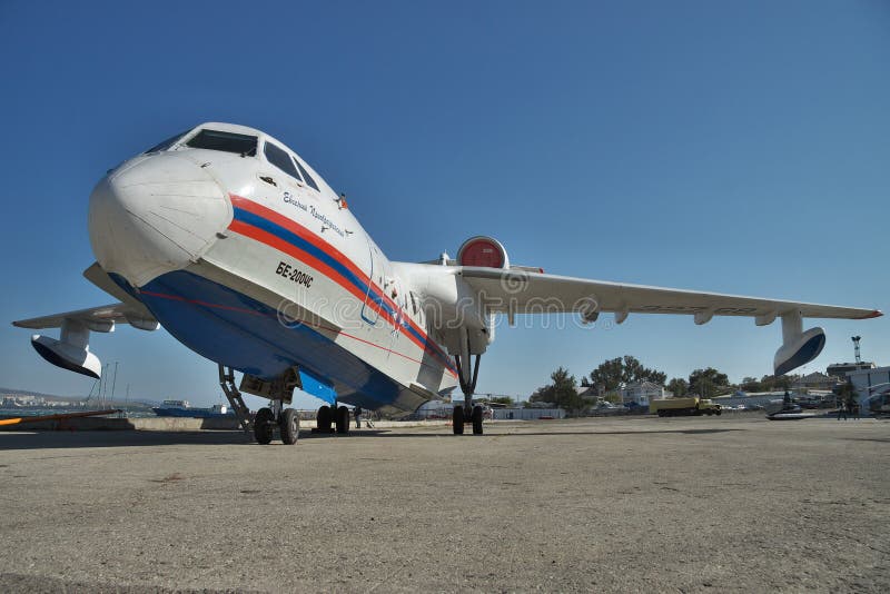 Beriev -200 redactionele stock afbeelding. Image of straal - 60327584