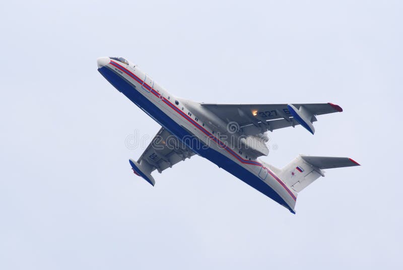 Beriev Be-200ChS Fire Seaplane Editorial Stock Image - Image of flying ...