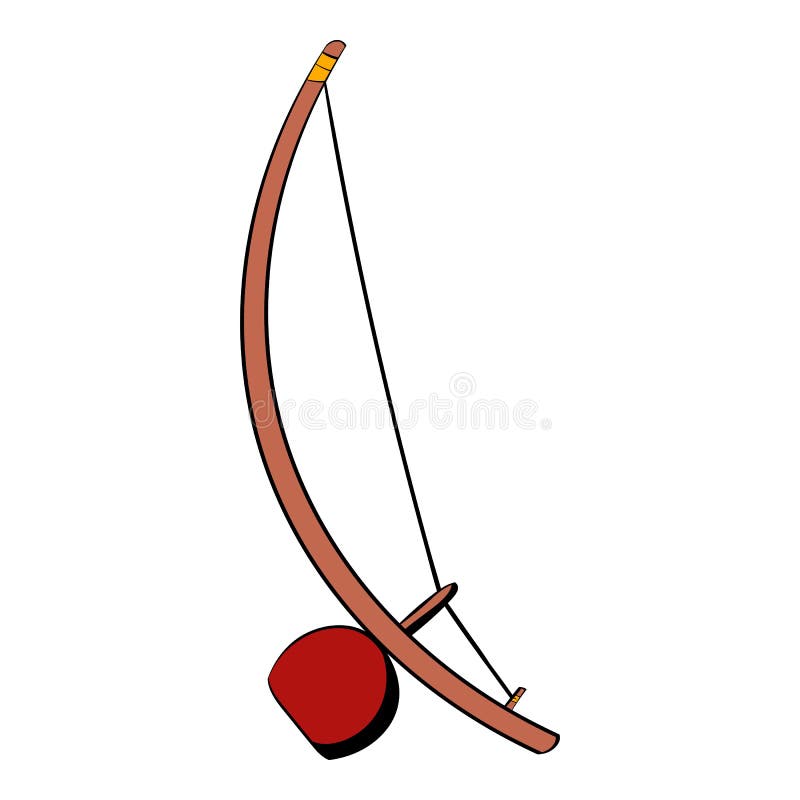 Berimbau Percussion Instrument Icon Cartoon Stock Vector - Illustration ...