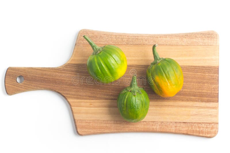 Beringela Africana Brasileiro Jilo Imagem de Stock - Imagem de ...