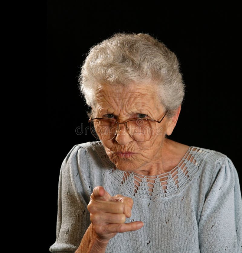 Berispende Grootmoeder stock foto. Image of boos, daglicht - 3899276