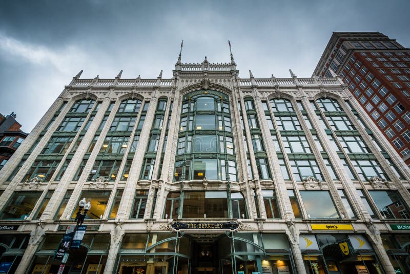 The Berkeley Building, in Back Bay, Boston, Massachusetts. Editorial ...
