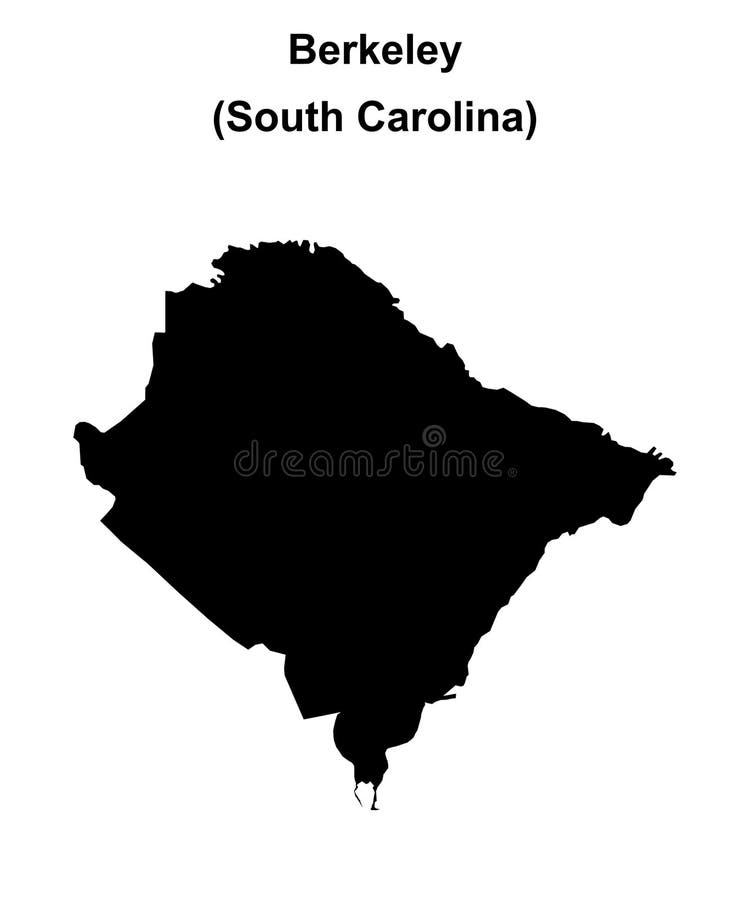 Berkeley outline map stock vector. Illustration of vector - 361756616
