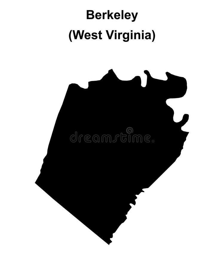 Berkeley outline map stock vector. Illustration of west - 361877173
