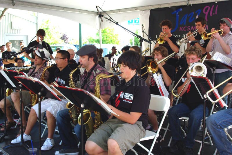 Berkeley High School Jazz Ensemble Editorial Stock Image - Image of ...