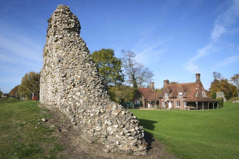 Berkhamsted Castle Ruins Hertfordshire Uk Stock Image - Image of summer ...