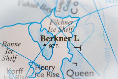Berkner Island Highlighted on a World Map Stock Image - Image of ...