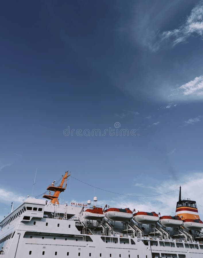 Anchored at the Port of Sorong Editorial Photo - Image of port ...
