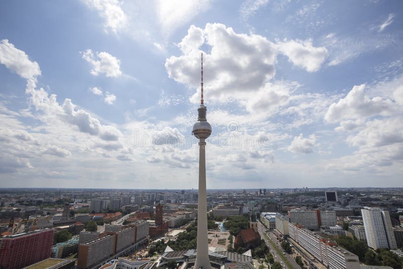 Berlin Alexanderplatz Germany from Above Stock Photo - Image of ...