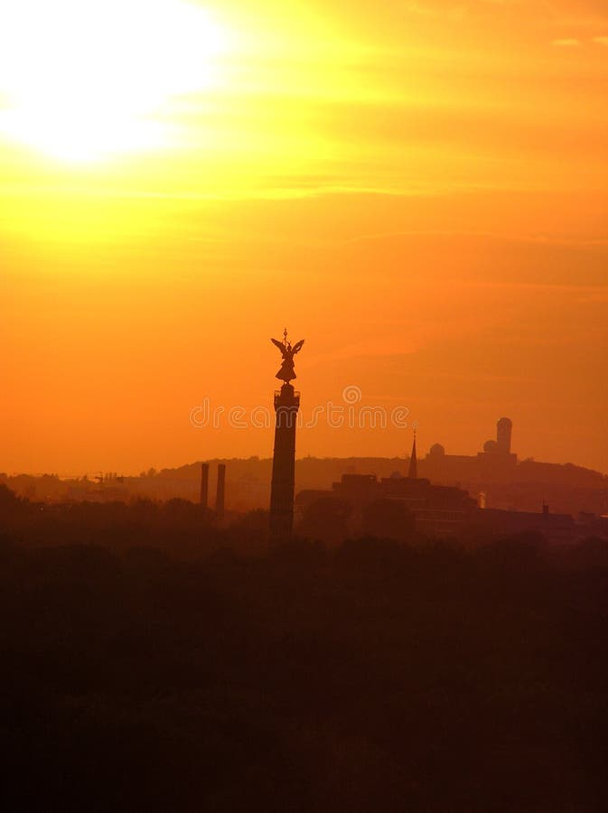 Berlin angel stock photo. Image of orange, forest, perspective - 155444
