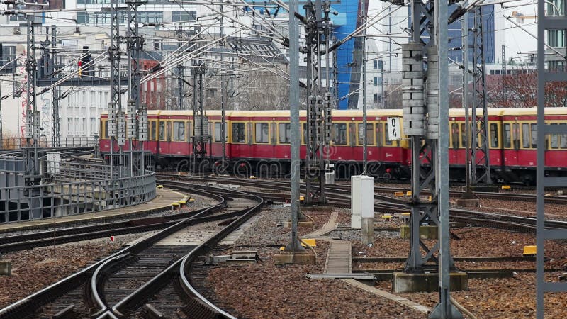 Typical Berlin Street with Elevated Train Subway. Great Aerial View ...