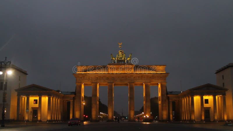 Brandenburg Gate in Berlin Seen Under a Clear Sky on a Summer Day Stock ...