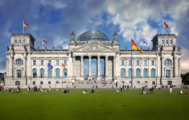Berlin Capital Building Reichstag Stock Photo - Image of architecture ...