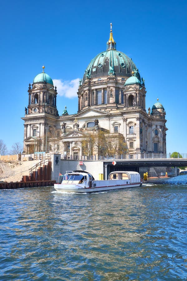 Berlin Cathedral, or Berliner Dom with a Bridge Across River Spree ...