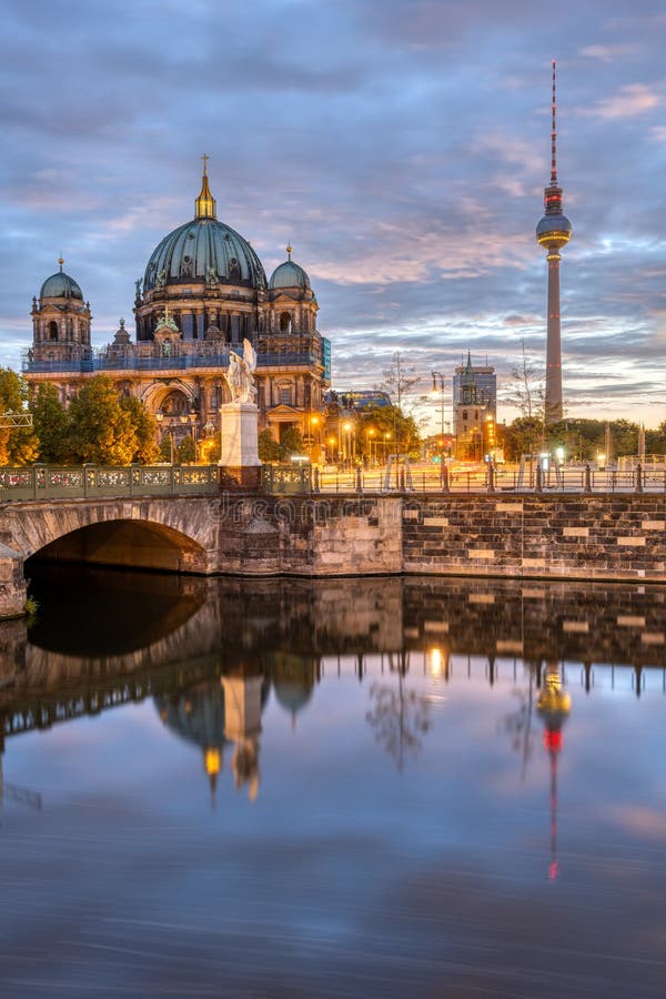 The Berlin Cathedral with the Famous TV Tower Editorial Image - Image ...