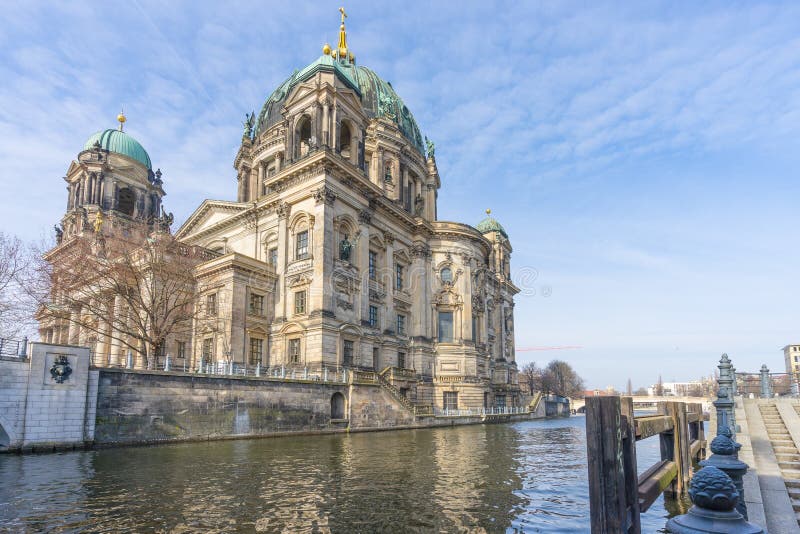 Berlin Cathedral in the Morning Stock Photo - Image of dome, river ...