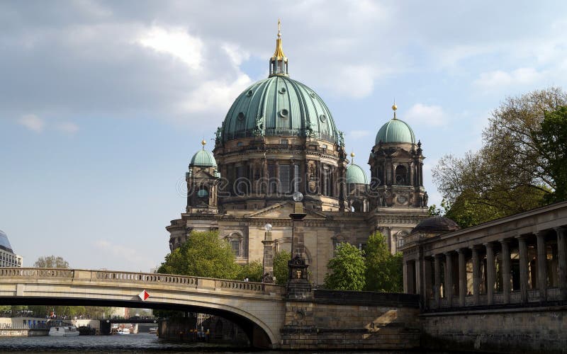 Berlin Cathedral, Northern Elevation, View from the Spree River Side ...