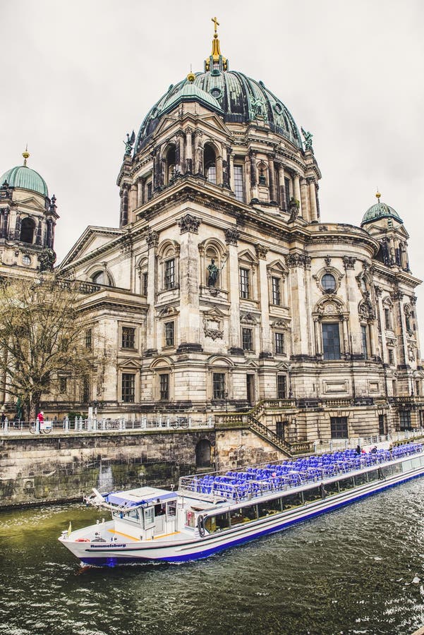 Berlin Cathedral and River Spree, Germany Editorial Image - Image of ...