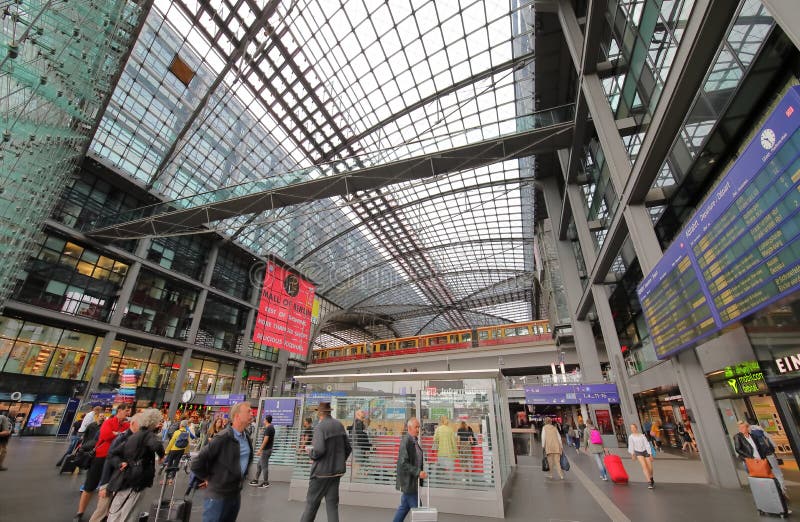 Berlin Central Train Station Berlin Germany Editorial Image - Image of ...