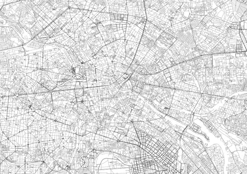 Berlin City Map. Detailed Map of Berlin Germany Stock Vector ...