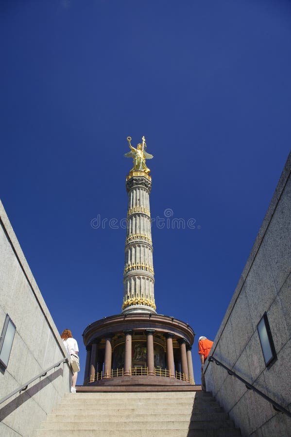 Berlin City Views of the Victory Column Editorial Photography - Image ...