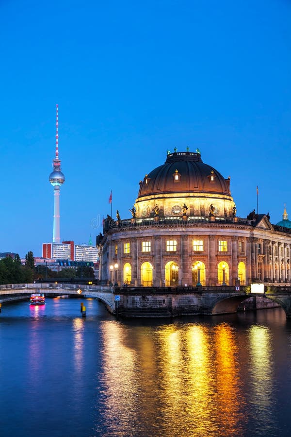 Berlin Cityscape Early in the Evening Stock Image - Image of capital ...