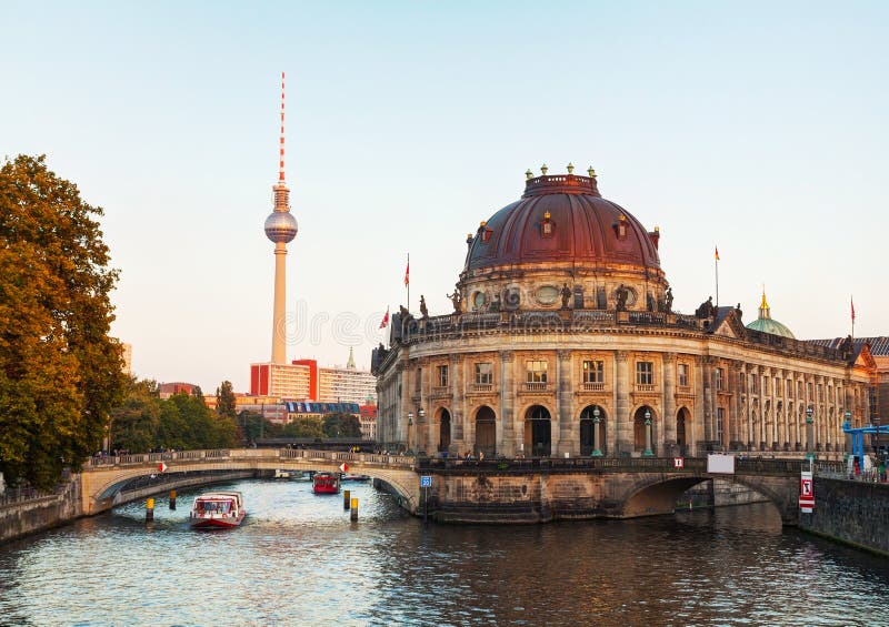 Berlin Cityscape Early in the Evening Stock Image - Image of ...