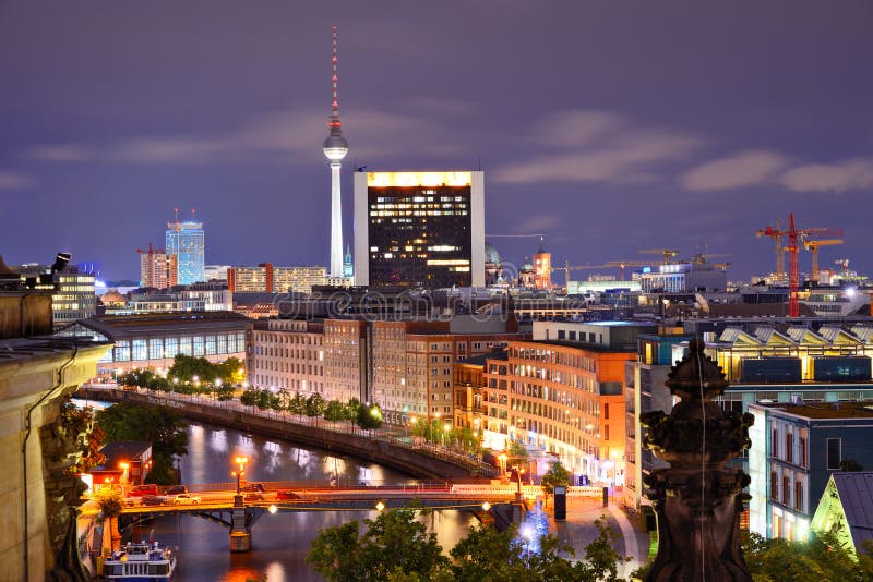 Berlin Cityscape stock photo. Image of europe, long, landmark - 34388218