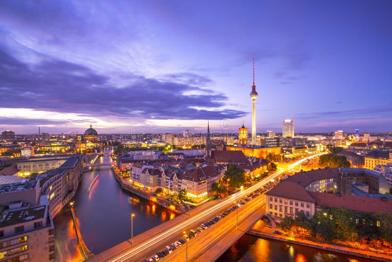 Berlin Cityscape stock photo. Image of europe, long, landmark - 34388218