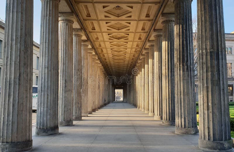 Berlin columns stock image. Image of berlin, museum - 137598373