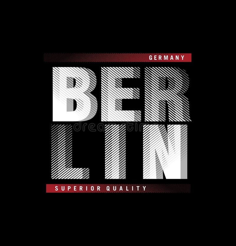 Berlin Design Typography, Vector Design Text Illustration, Sign, T ...