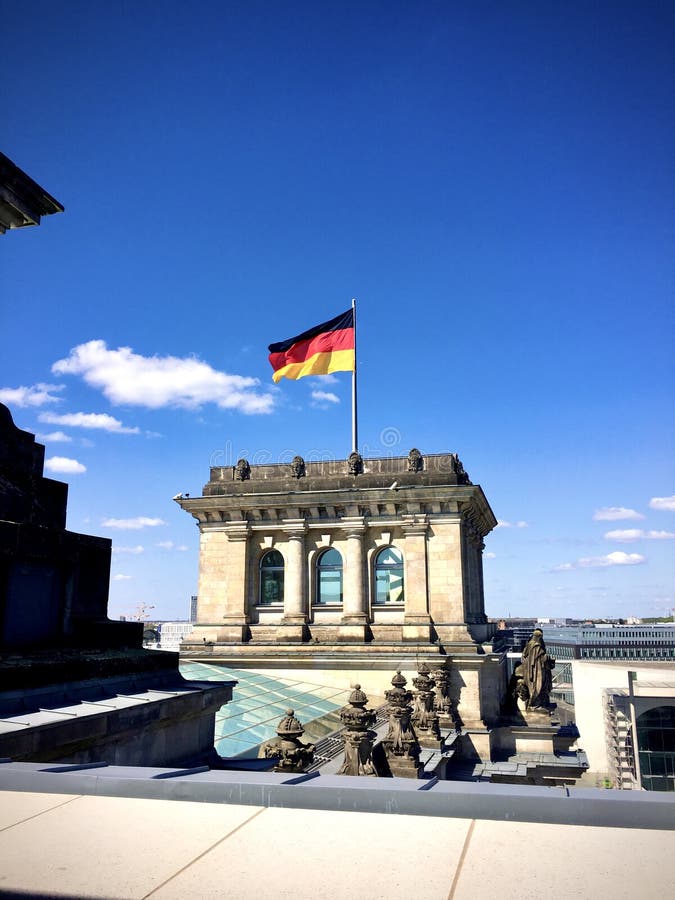 Berlin stock photo. Image of berlin, flag, building - 179044160