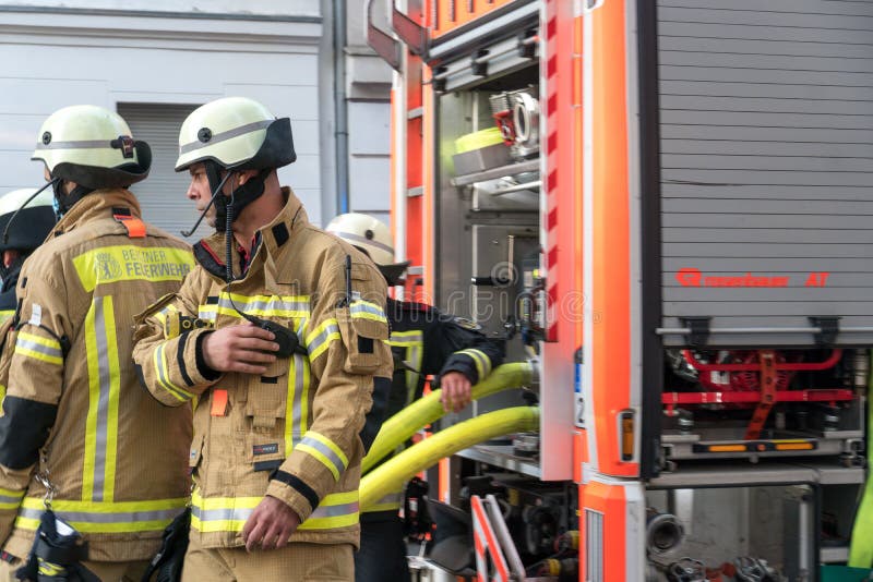 Firefighters, Berlin, Germany Editorial Photography - Image of ...