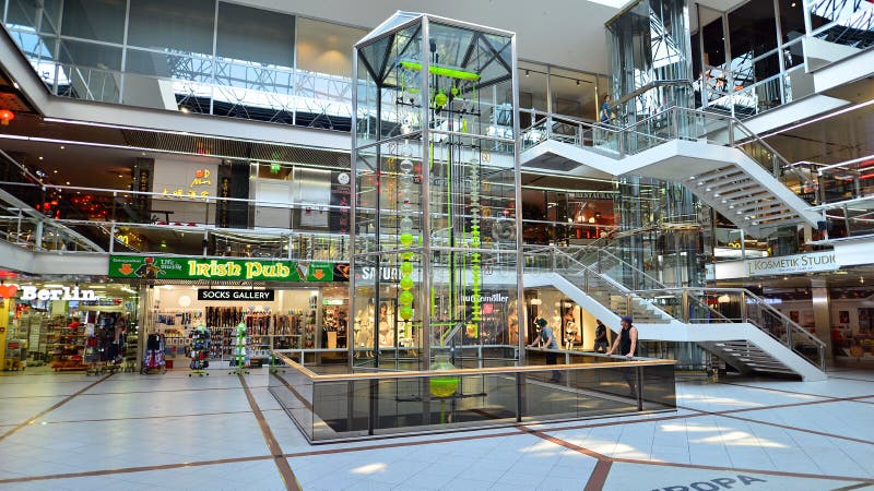 Berlin, Germany. 16 August 2022. Inside the Europa Center Building ...