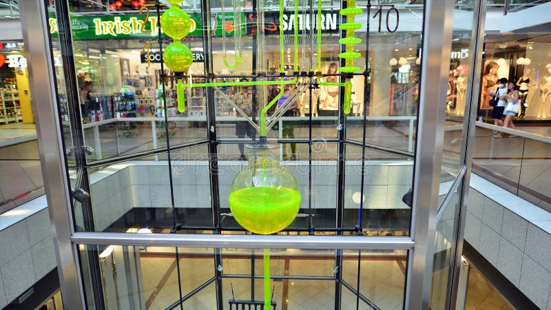 Berlin, Germany. 16 August 2022. Inside the Europa Center Building ...