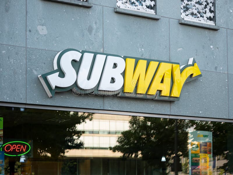 Subway Logo at a Fast Food Restaurant in Berlin, Germany Editorial ...