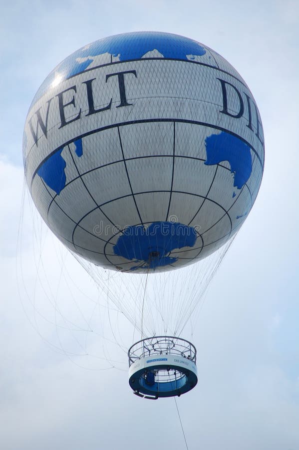 Berlin, Germany - August 16th 2008: "Die Welt" Balloon Over Berlin ...
