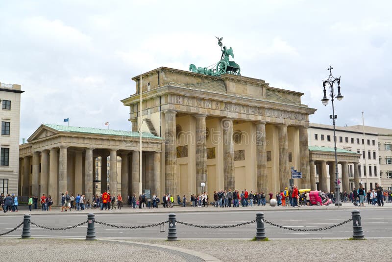 BERLIN, GERMANY. a View of the Brandenburg Gate from March 18th Square ...