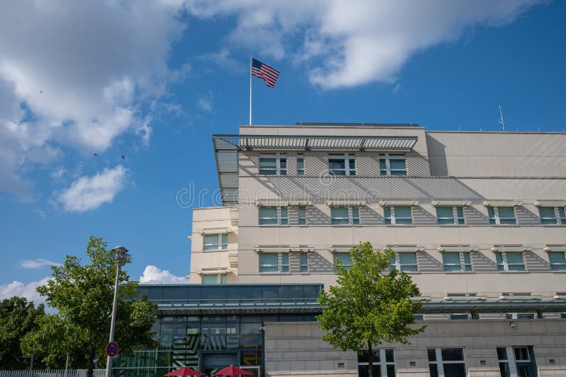 Berlin, Germany - August 11 , 2021 - View of the U.S. Embassy in Berlin ...