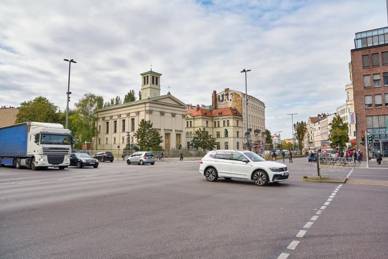 Berlin urban landscape editorial stock image. Image of color - 217311314