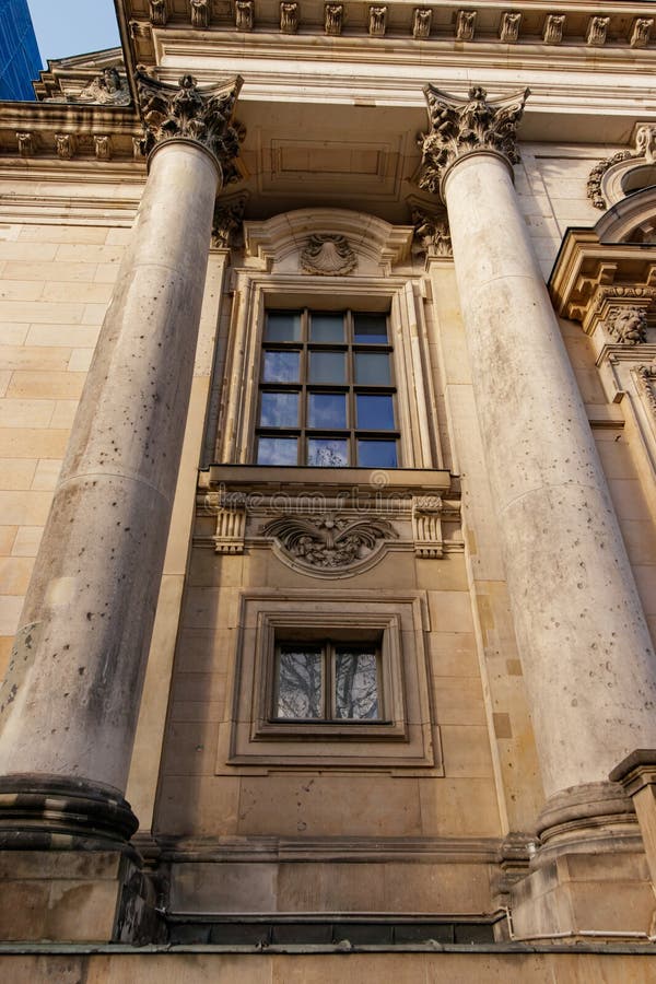 Berlin, Germany - December 15, 2019: Majestic Columns and Windows of ...