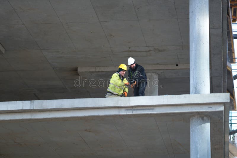 Unrecognizable Civil Engineers at Work Editorial Photography - Image of ...