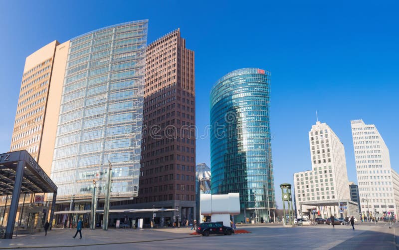 BERLIN, GERMANY, FEBRUARY - 15, 2017: the High Buildings of Posdam ...