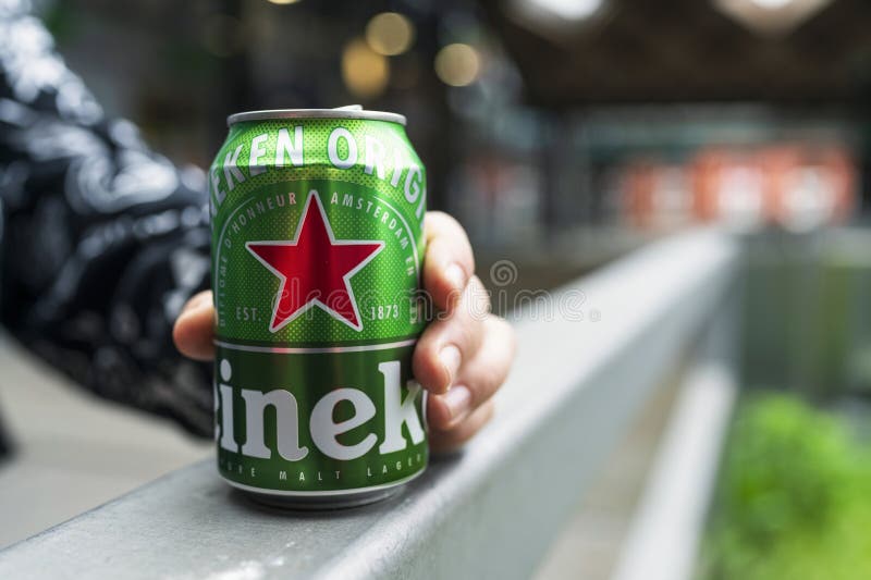 05.06.2024, Berlin, Germany. Heineken Beer in a Man S Hand Editorial ...