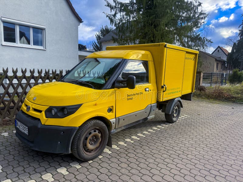 Electrically Powered Delivery Van from the Company Deutsche Post ...