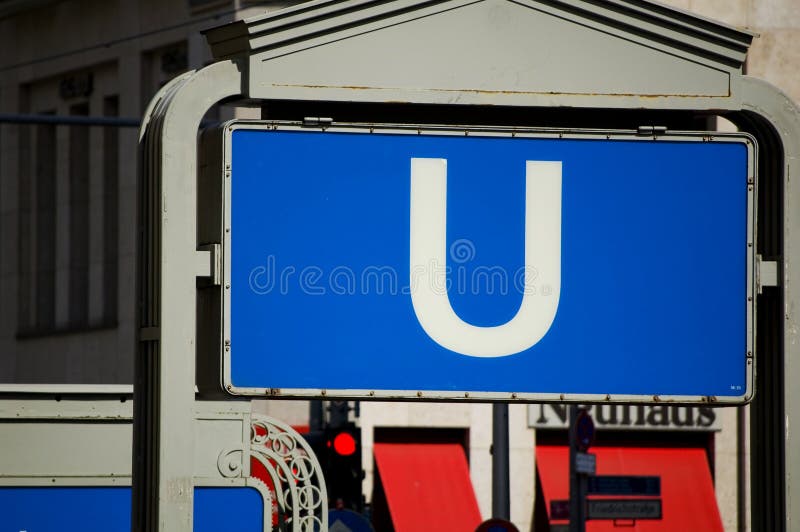 Berlin, Germany - 13 July 2023: U Bahn Subway Sign in Berlin Editorial ...